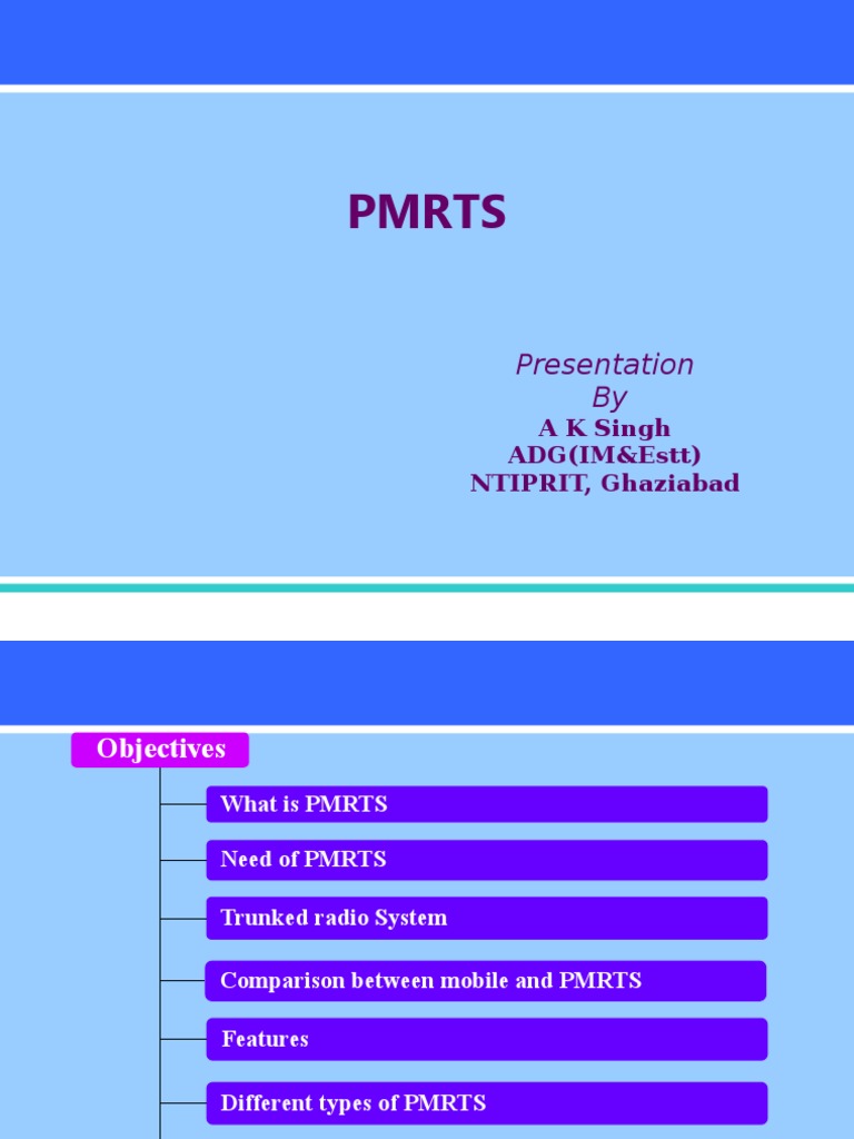 PMRTS: Presentation by | PDF | Computer Networking | Electronics
