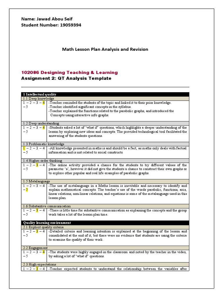 Assignment 2 | PDF | Educational Technology | Lesson Plan