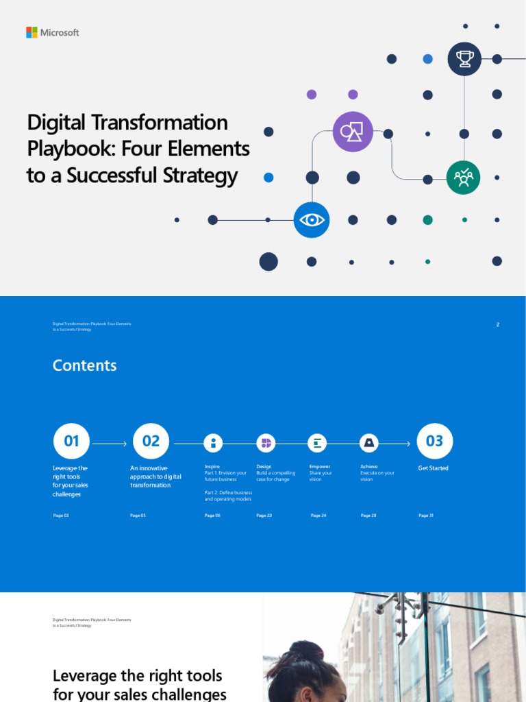 Microsoft Digital Transformation Process PDF | PDF | Business Model ...