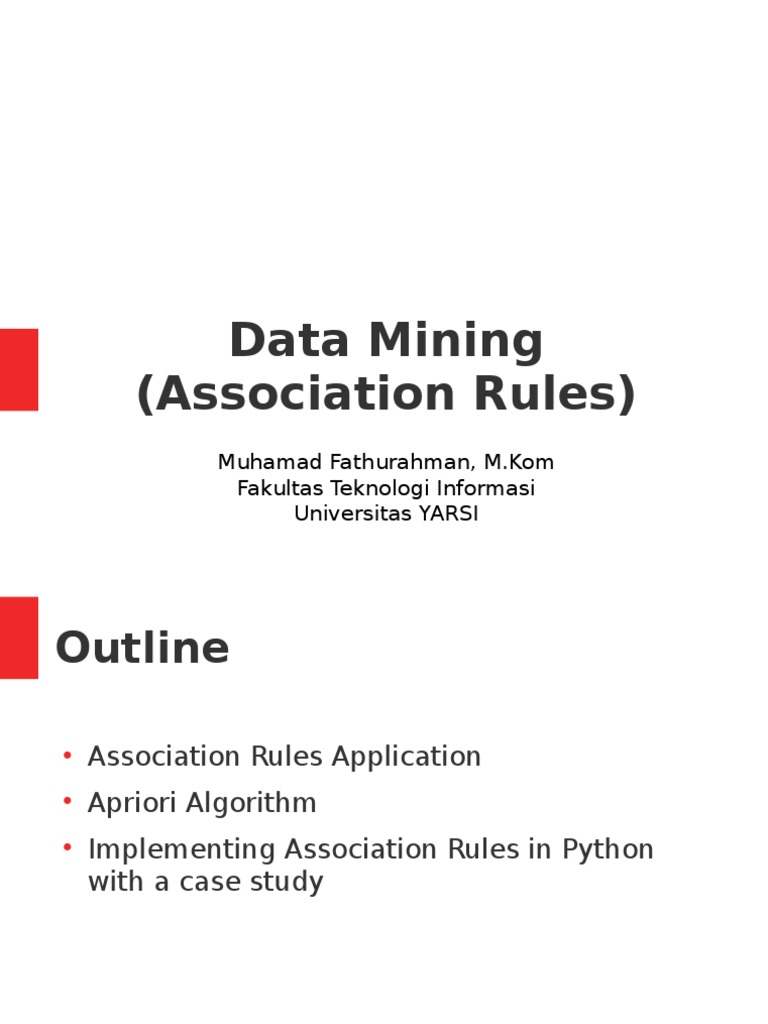 Association Rules Data Mining Pdf Data Analysis Information Technology Management