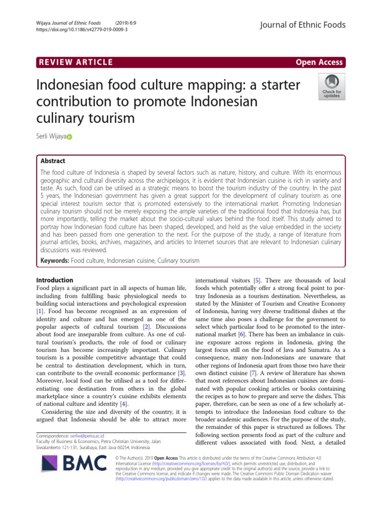 Indonesian Food Culture Mapping A Starter Contribu PDF | PDF ...
