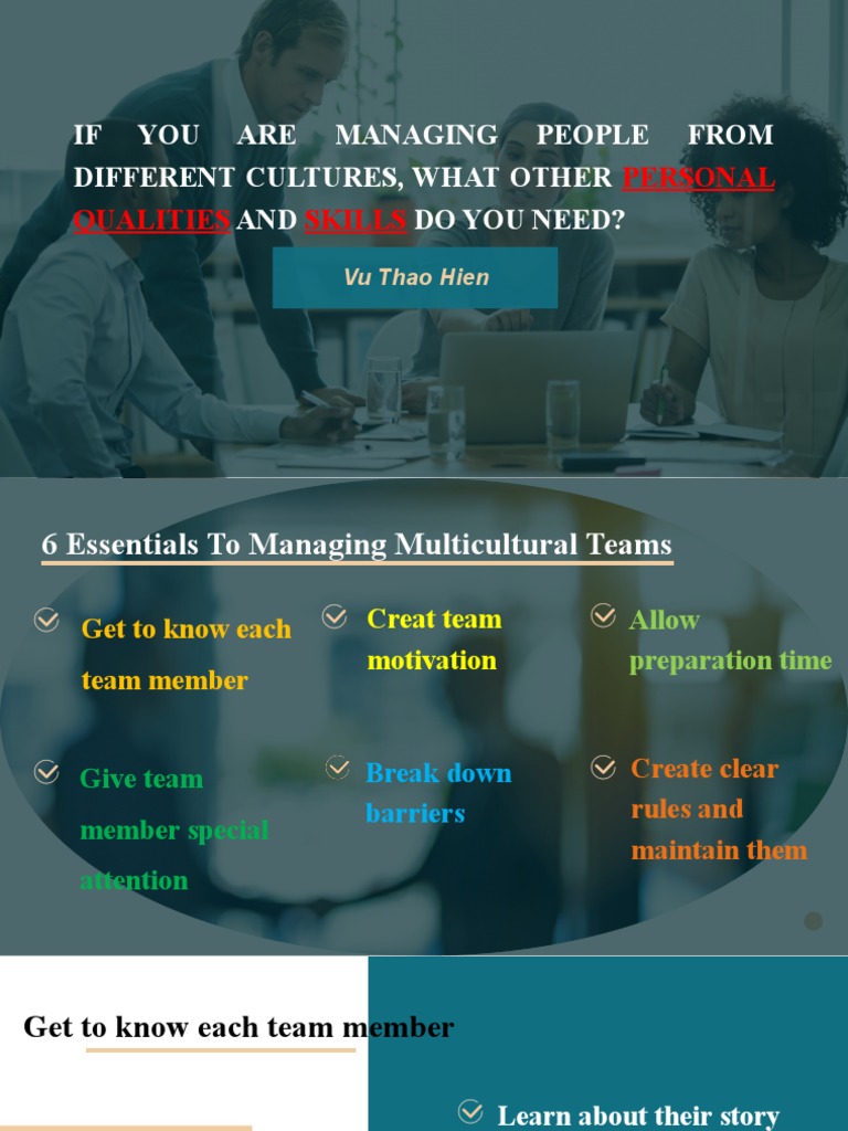 If You Are Managing People From Different Cultures | PDF | Motivation ...