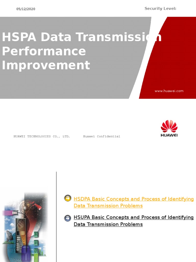 HSPA Data Transmission Optimization Guide | PDF | High Speed Packet ...