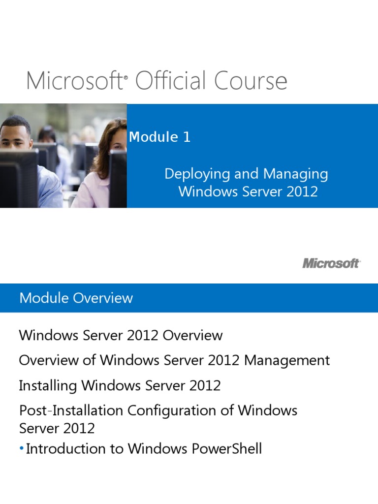 Microsoft Official Course: Deploying and Managing Windows Server 2012 ...