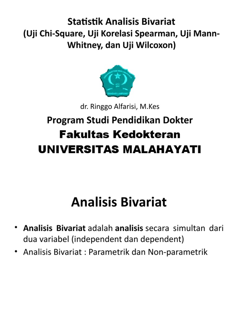 Statistik Analisis Bivariat-Non Parametrik - 0 | PDF