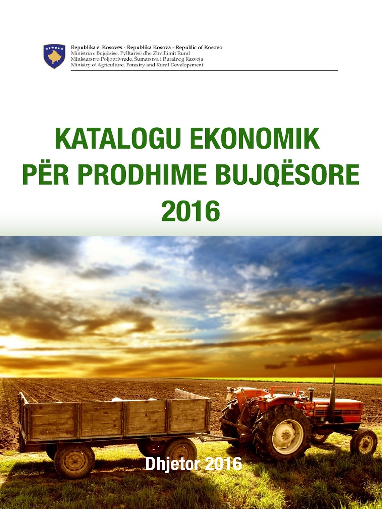 Katalogu Ekonomik PR Prodhimeve Bujqesore 2016 1 | PDF