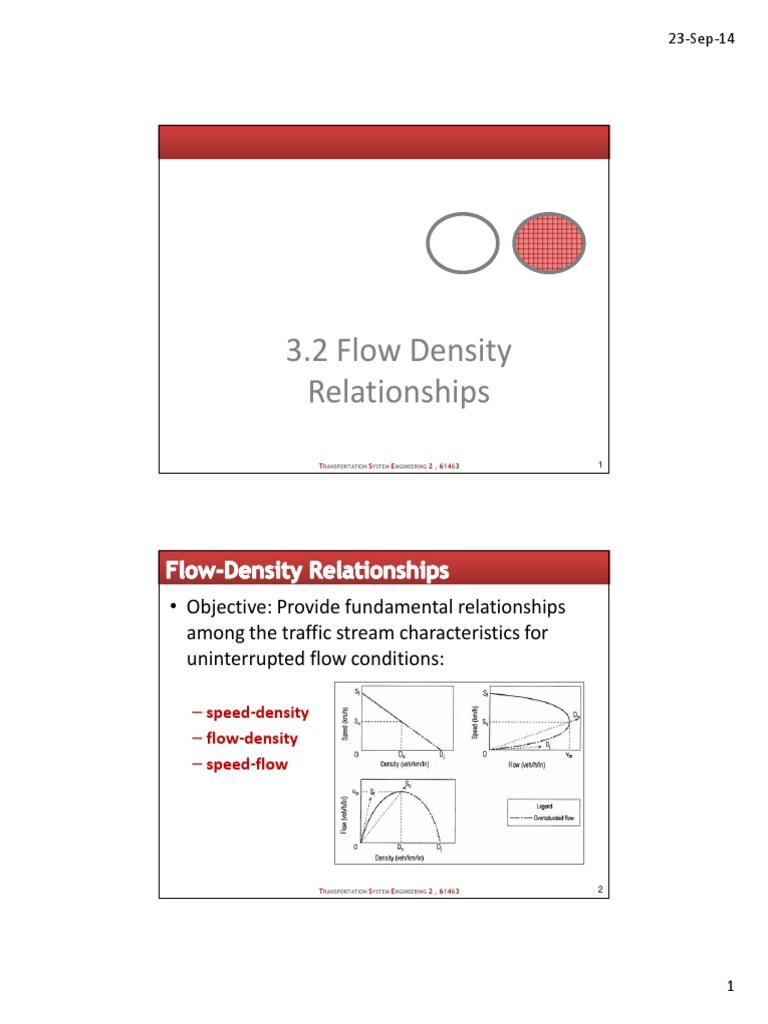 3.2 Flow Density Relationships | PDF | Regression Analysis | Applied ...