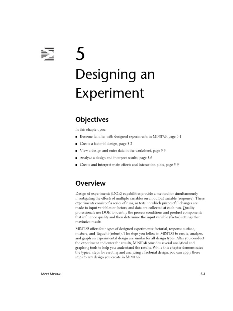 Designing An Experiment: Objectives | PDF | Design Of Experiments | Errors And Residuals