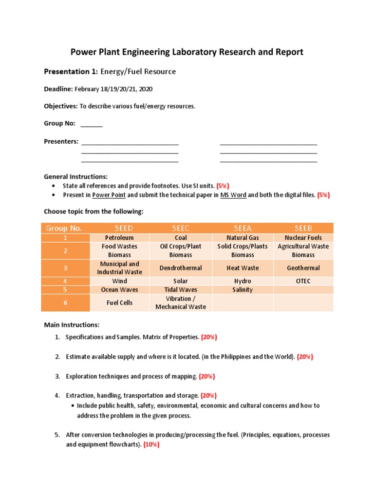 Power Plant Report (2020) | PDF | Fuels | Power Station