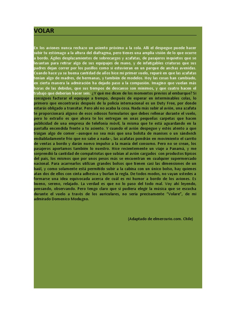 VOLAR | PDF | Avión