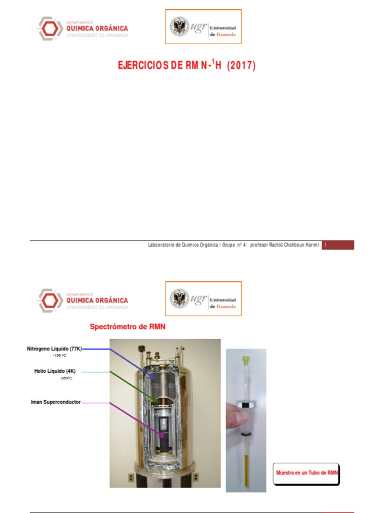 Ejercicios de RMN-1H y IR (12122017) | PDF | Química Orgánica | Química