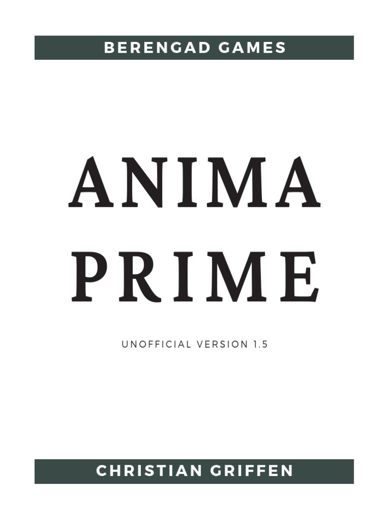 Anima Prime Unofficial 1.5 PDF | Download Free PDF | Leisure