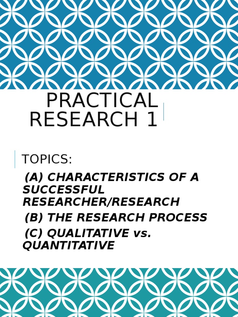 Characteristics and Process of Research | PDF | Scientific Method ...