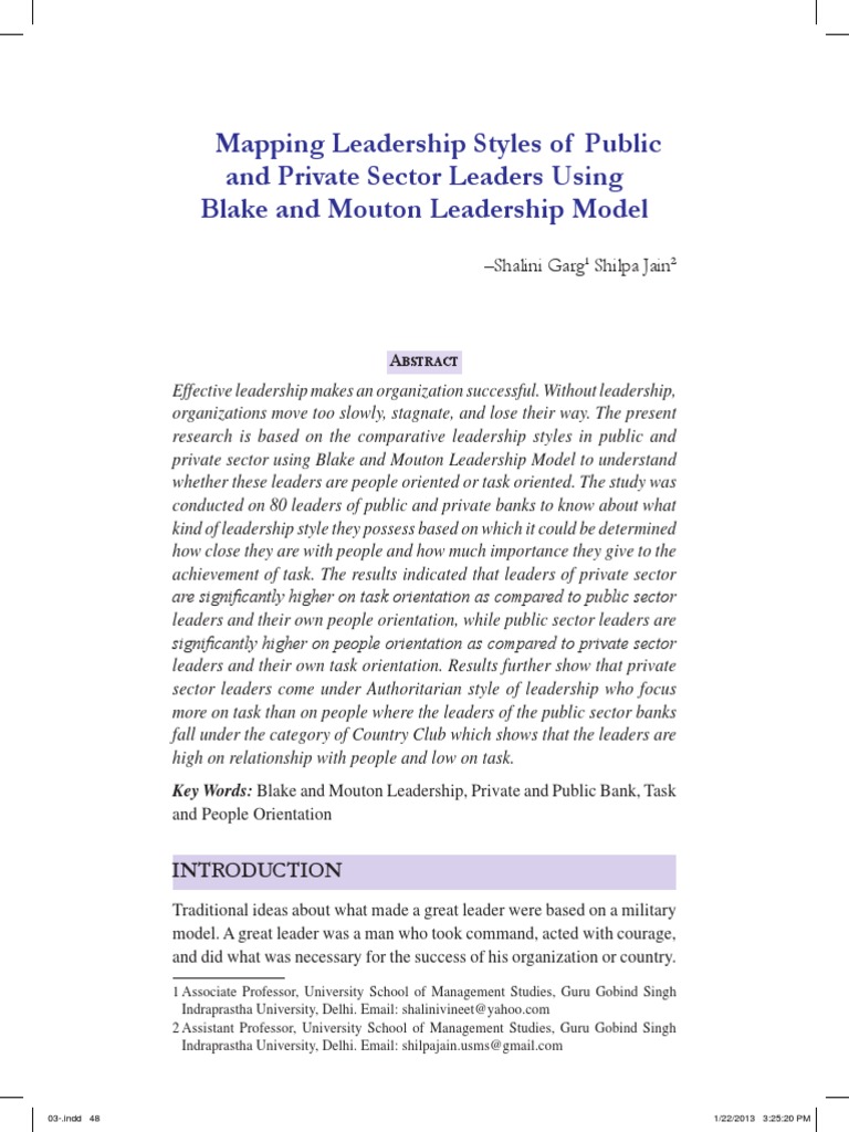 Leadership Styles in Indian Banking | PDF | Leadership | Factor Analysis
