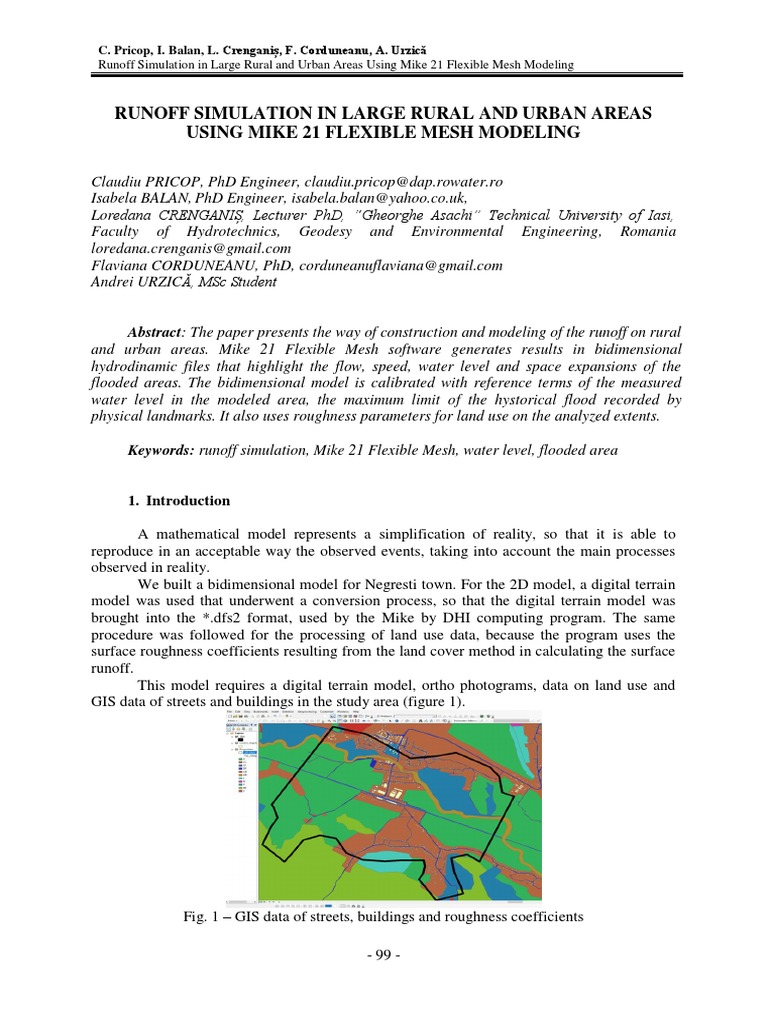 Runoff Simulation in Large Rural and Urban Areas | PDF | Flood | Simulation