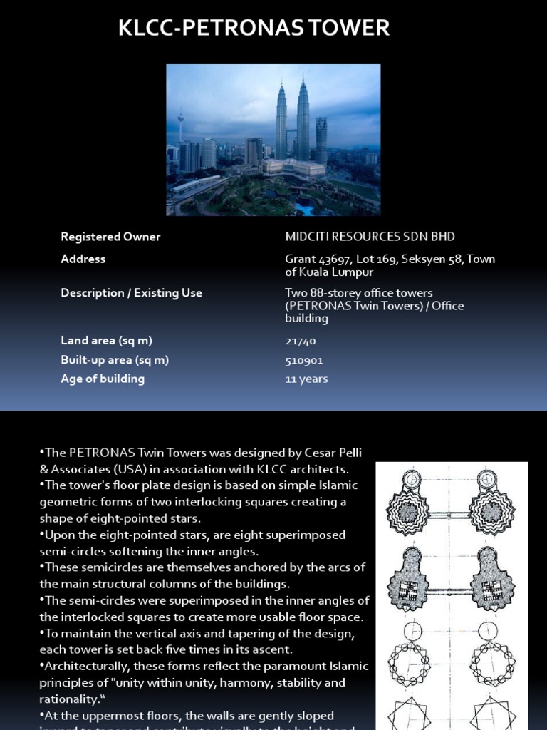 KLCC Twin Tower | PDF | Elevator | Buildings And Structures