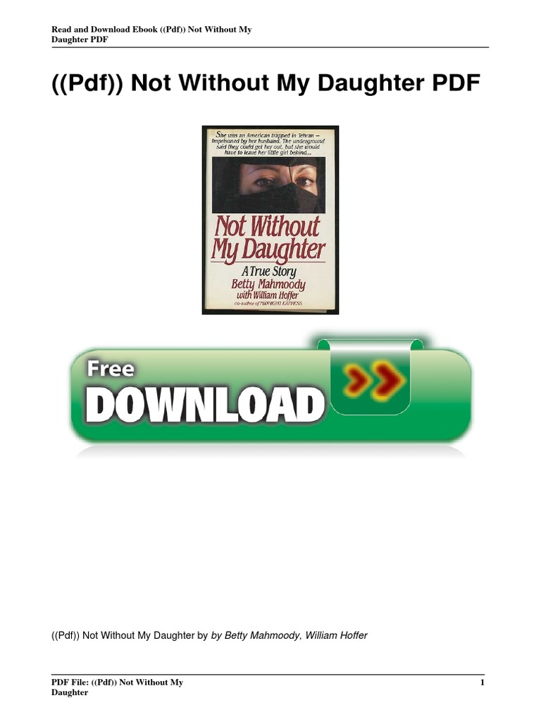 Read and Download Ebook ( (PDF) ) Not Without My Daughter PDF | PDF