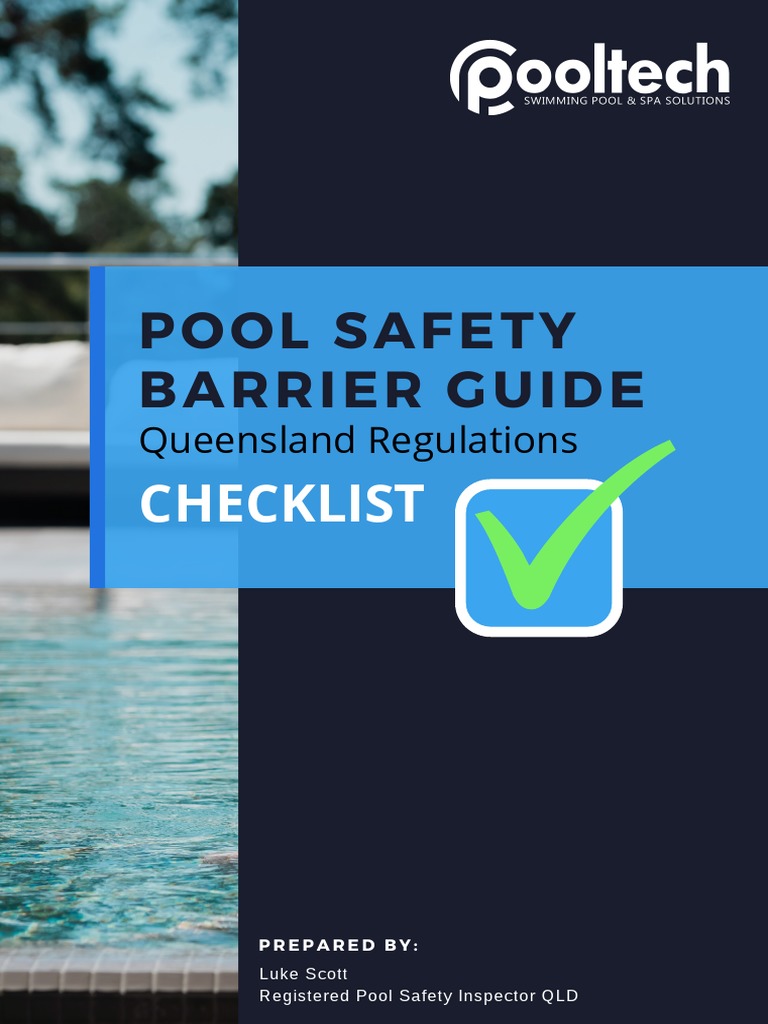 Pool Safety Barrier Guide: Checklist | PDF