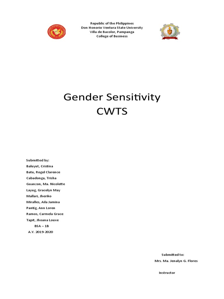 Written Docu | PDF | Gender | Gender Studies