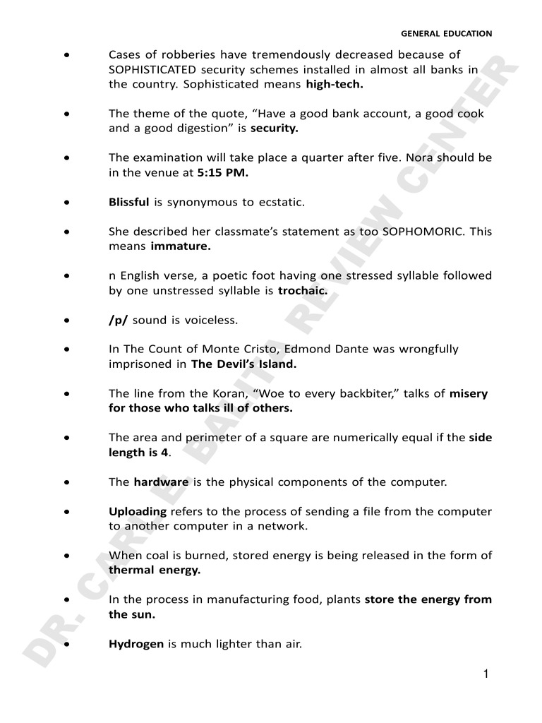 Let Topnotchers Note Bullet | PDF | Educational Assessment | Curriculum