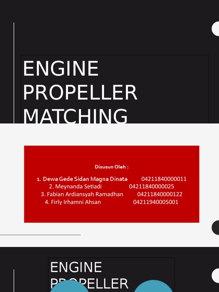 1672 - Kelompok 11 - Engine Propeller Matching | PDF