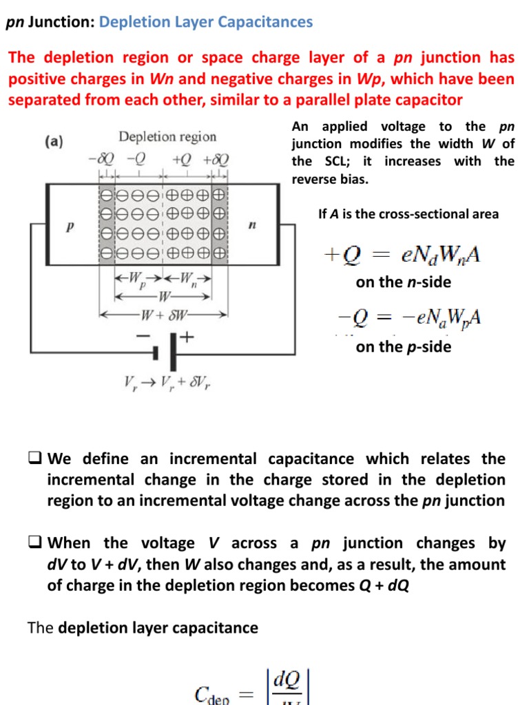 Lecture5 - Junction Capacitance | PDF | P–N Junction | Semiconductor ...
