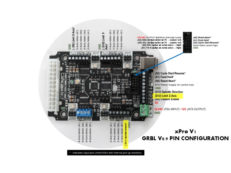V1 xPRO Pinout | PDF | Electricity | Digital Electronics