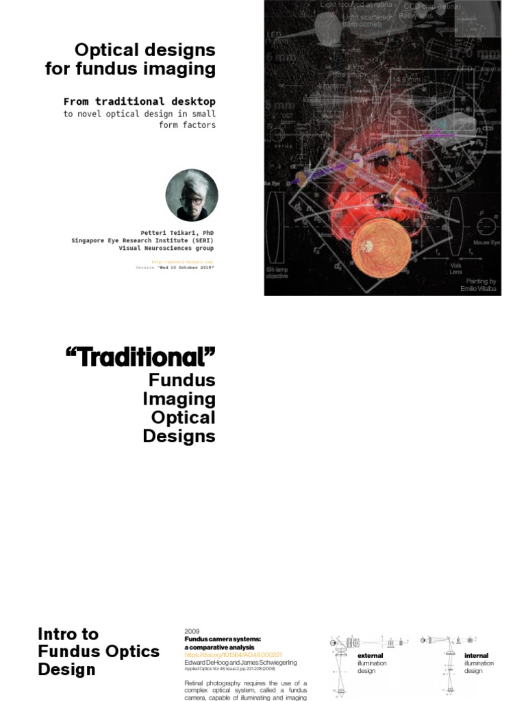 Optical Designs For Fundus Imaging: From Traditional Desktop | PDF ...