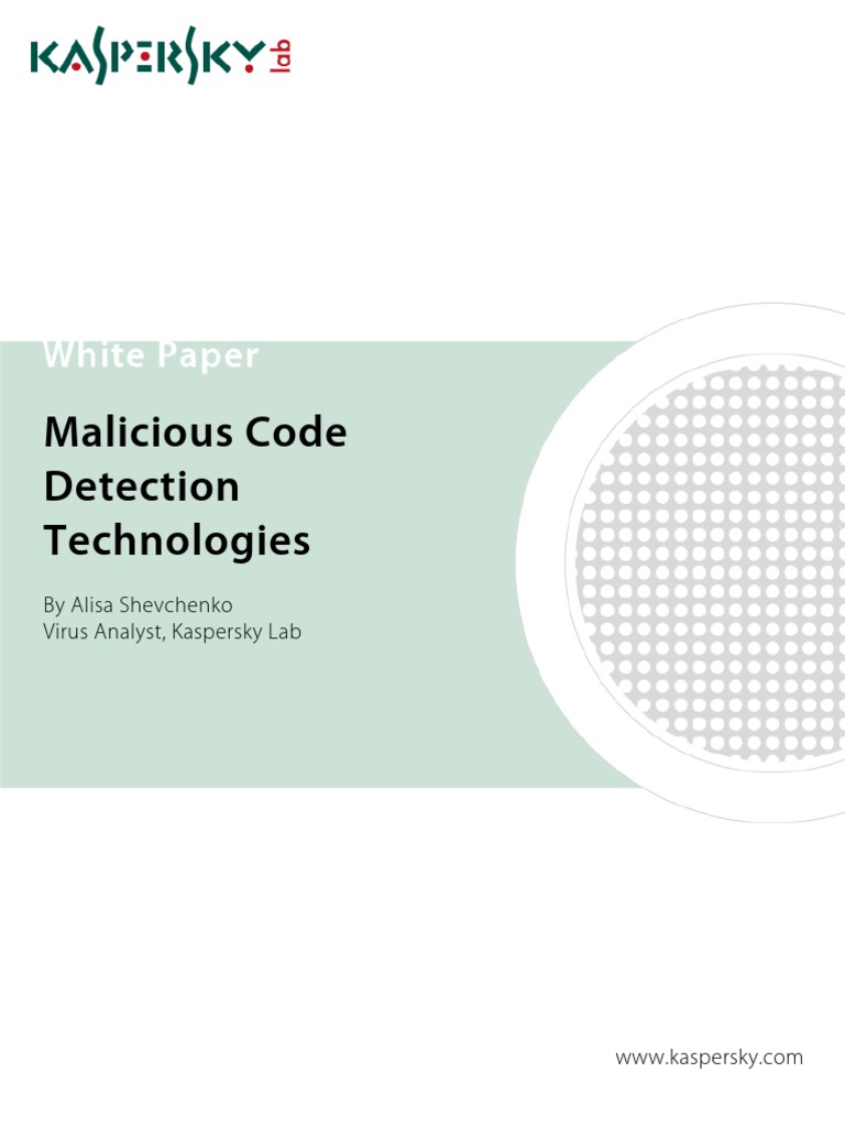 Malicious Code Detection Technologies | PDF | Antivirus Software | Malware