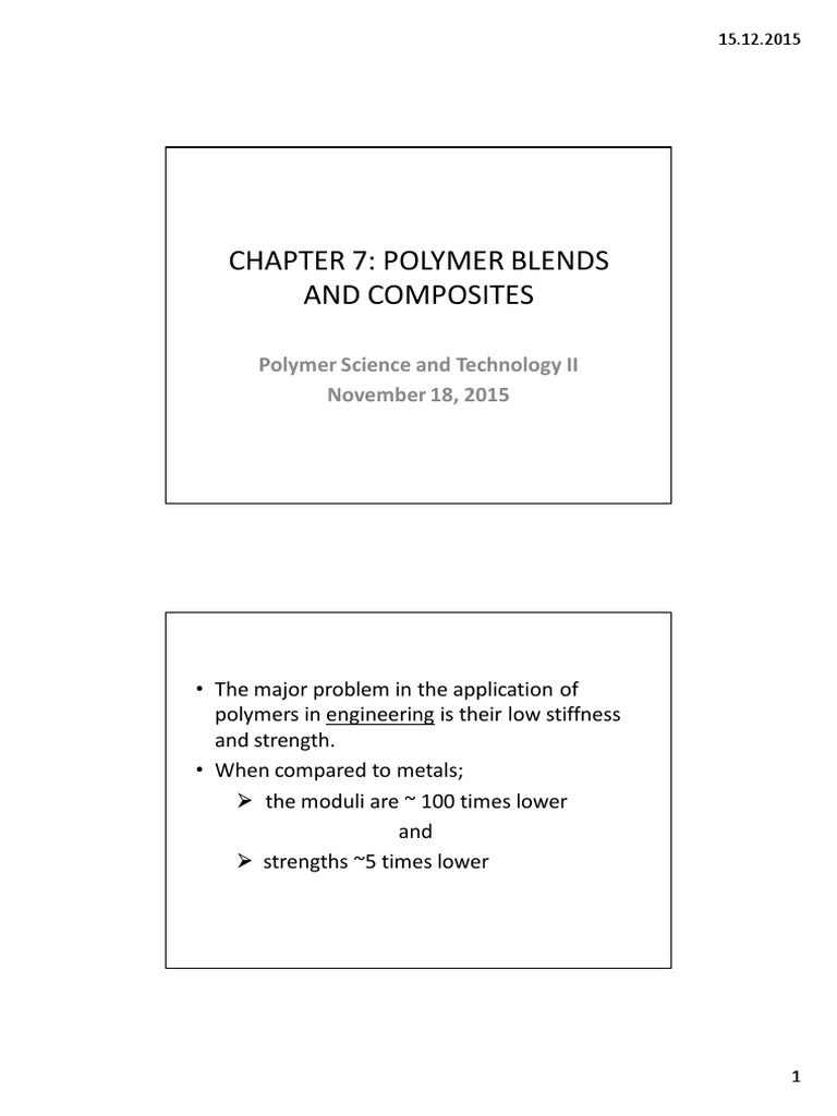 Polymer Blends and Composites | PDF | Composite Material | Fibers