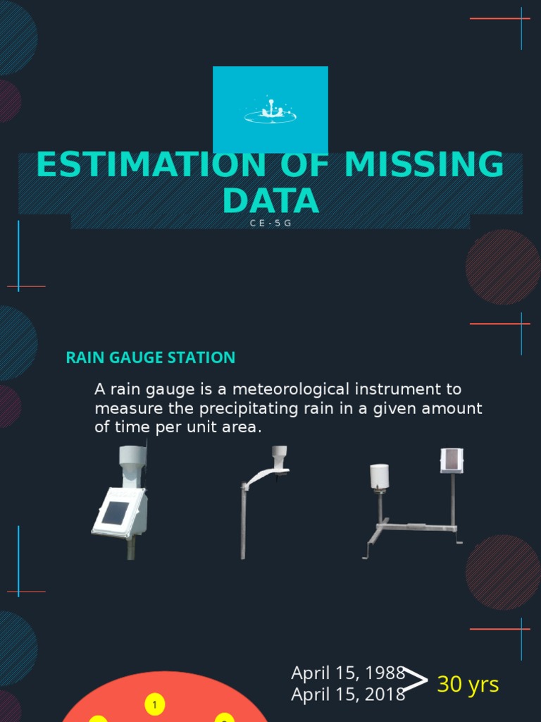 Estimation of Missing Data: Niko E. Amplayo C E - 5 G | PDF | Precipitation | Rain