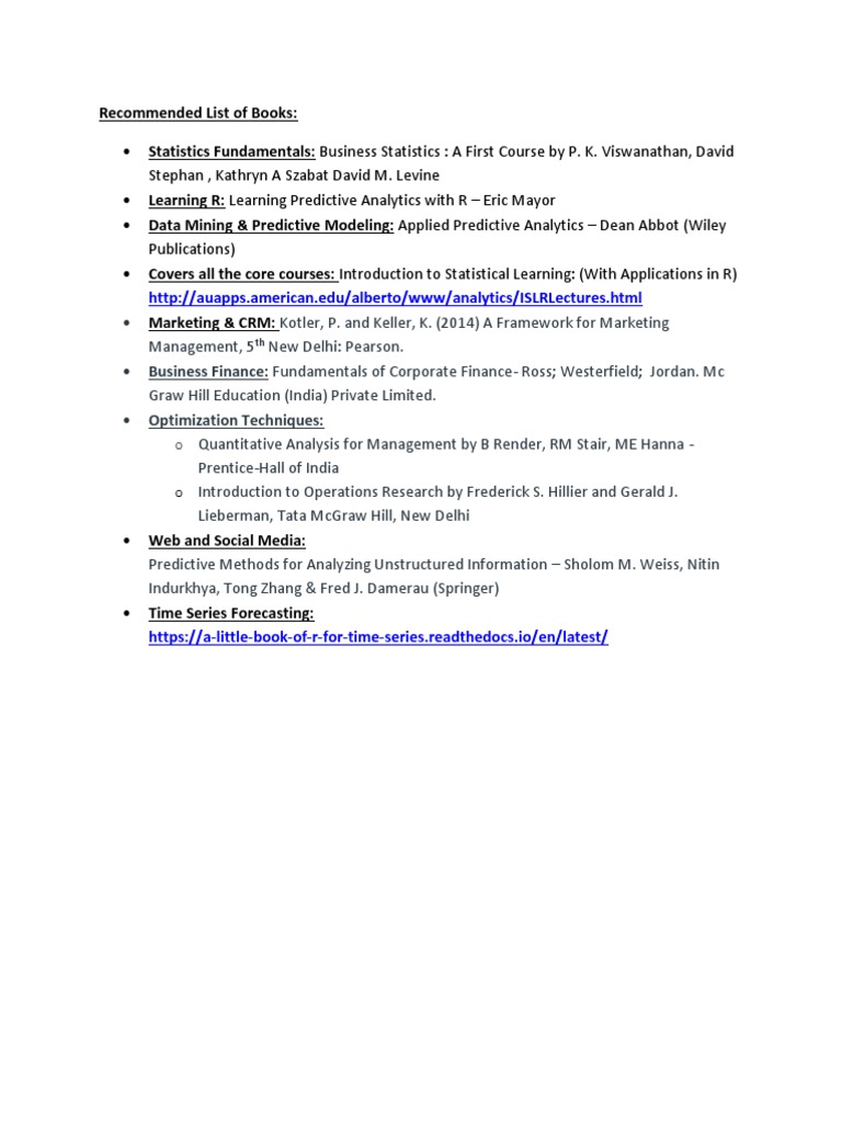 Recommended Reference Books Pdf Pdf