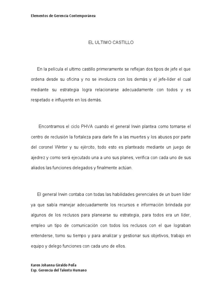 El Ultimo Castillo | PDF | Historia | Novela negra, policíaca y suspenso