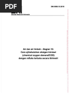SNI 6989.15:2019 Cara Uji Kebutuhan Oksigen Kimiawi (Chemical Oxygen demand/COD) Dengan Refluks ...