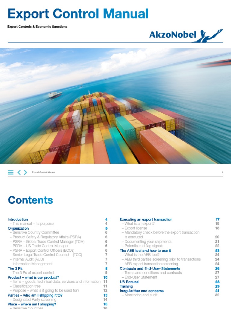 Export Control Manual | PDF | Office Of Foreign Assets Control ...