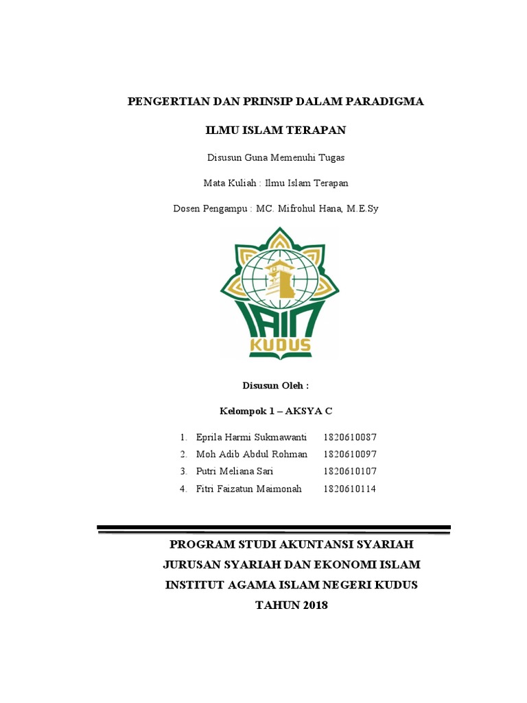 Pengertian Dan Prinsip Dalam Paradigma Pdf