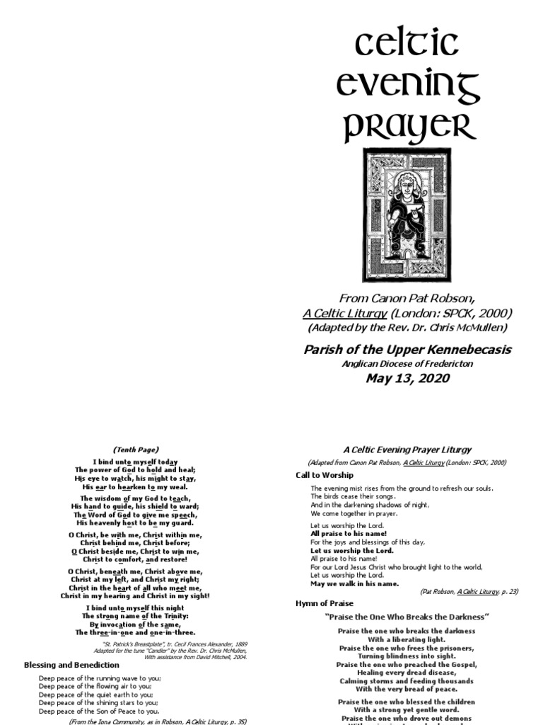 Celtic Evening Prayer Pat Robson Upper Kenn May 13'20 | PDF | Lord's ...