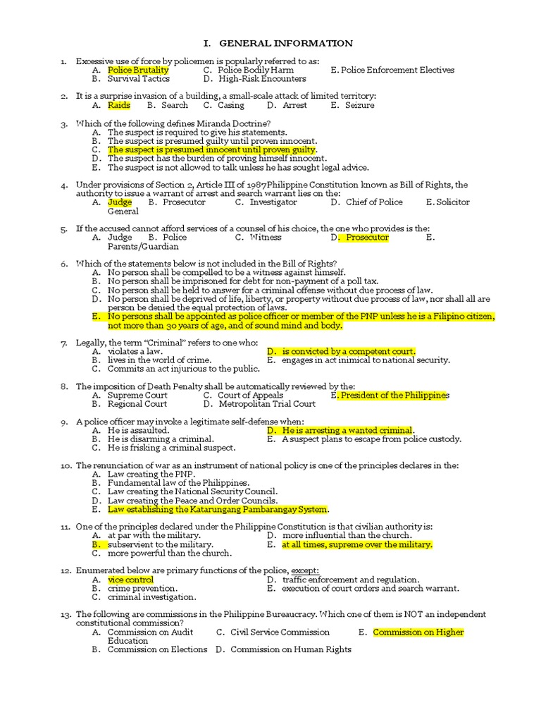 NAPOLCOM Criminal Justice Reviewer | PDF | Juvenile Delinquency ...