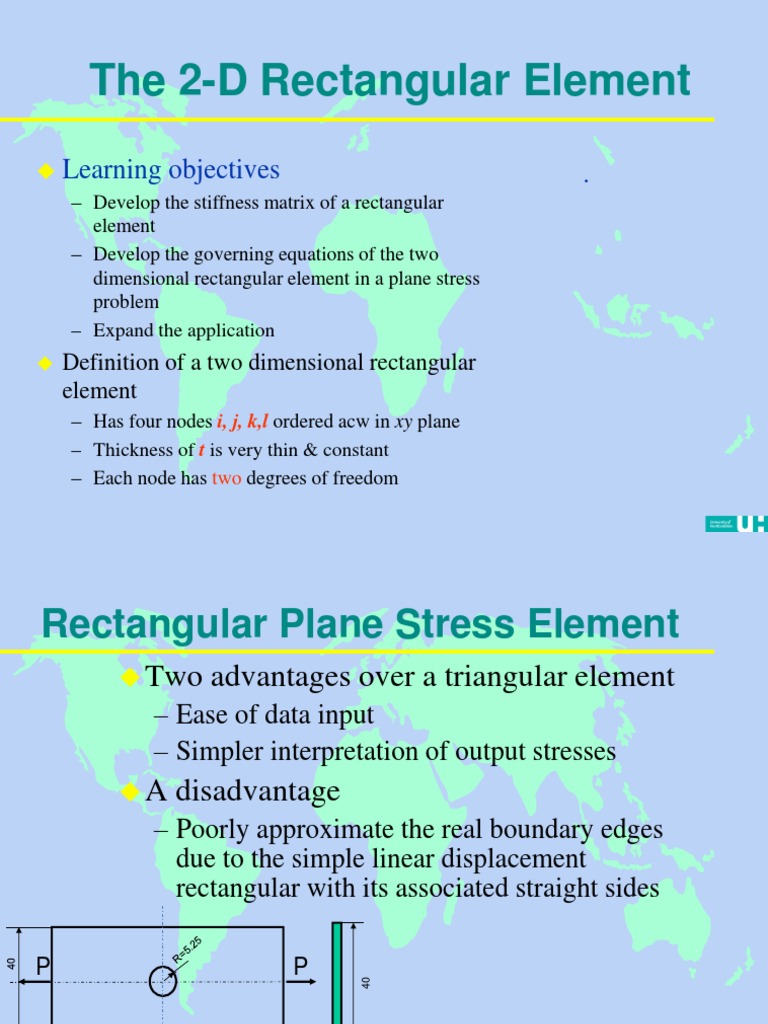The 2-D Rectangular Element: Learning Objectives | PDF | Teaching ...