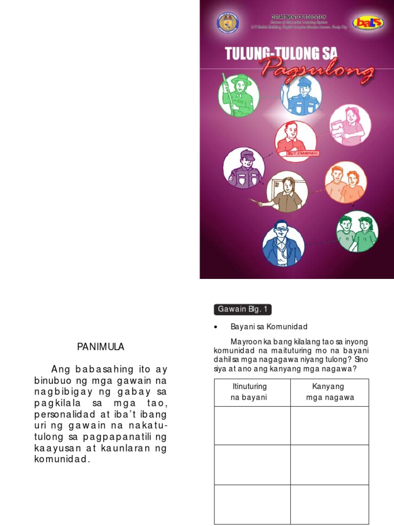 PDF Tulong Tulong Sa Pagsulong | PDF