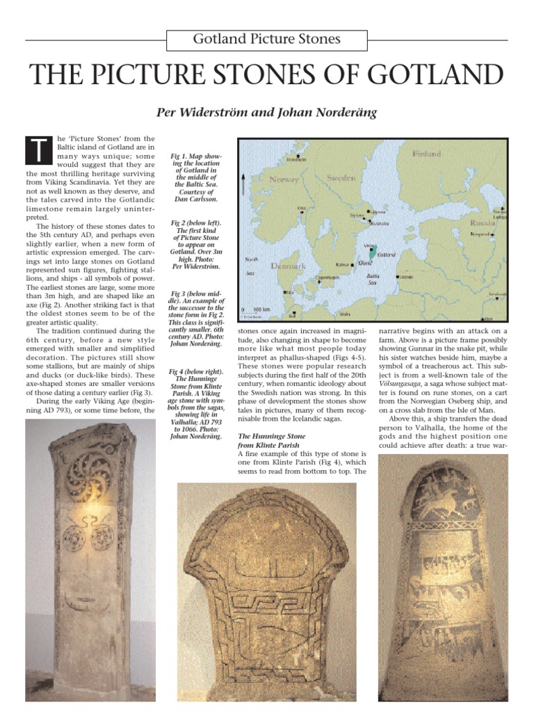 Gotland Picture Stones | Download Free PDF | Runes | Vikings