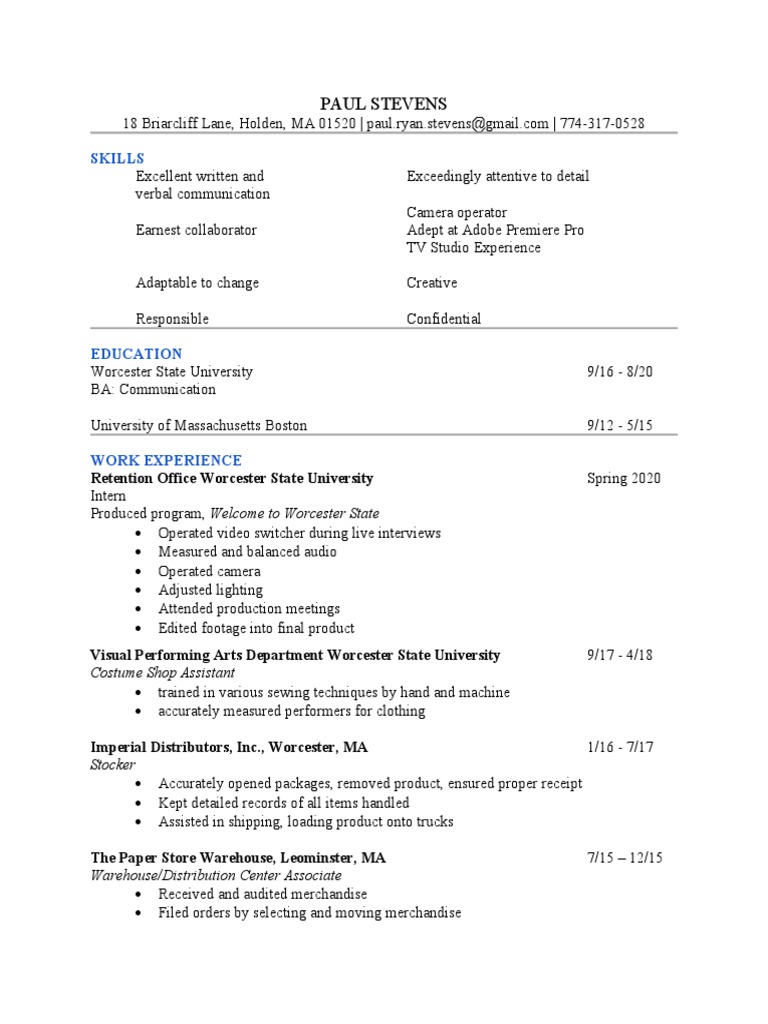 My Professional Resume | PDF