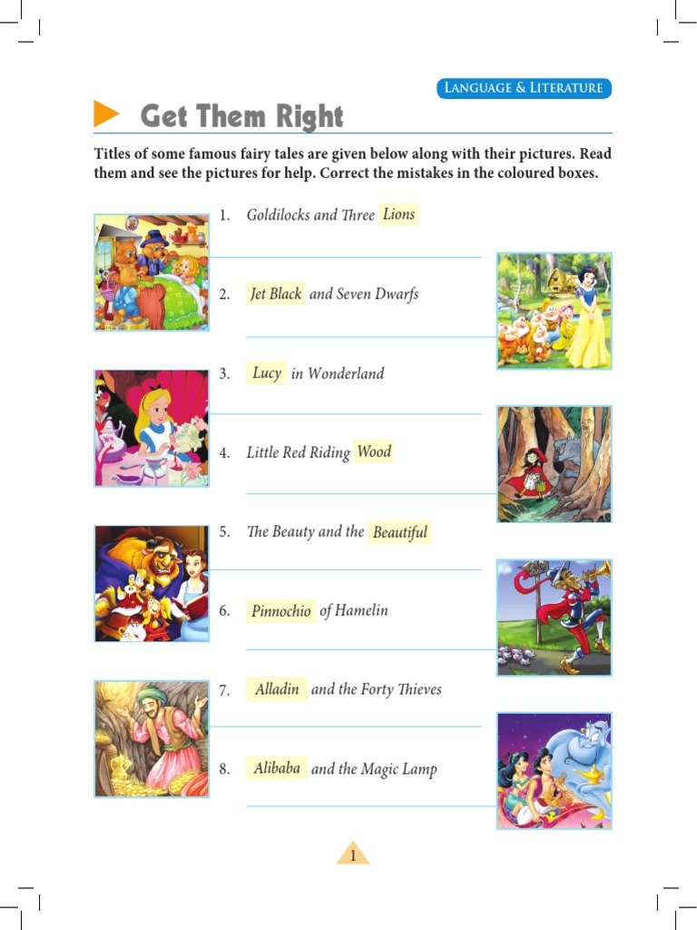 Explore Fairy Tales, Cartoons and More with Language & Literature | PDF
