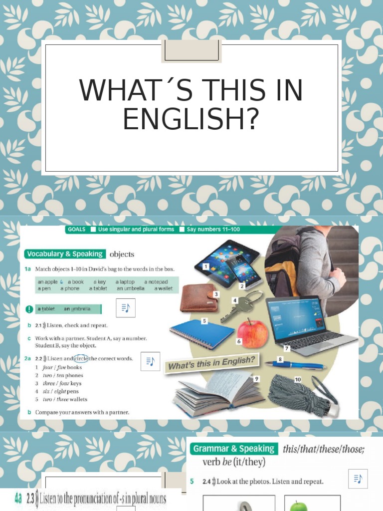 What S This in English | PDF | Language Arts & Discipline