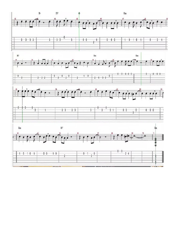 Resistire, Partitura y Tab. | PDF