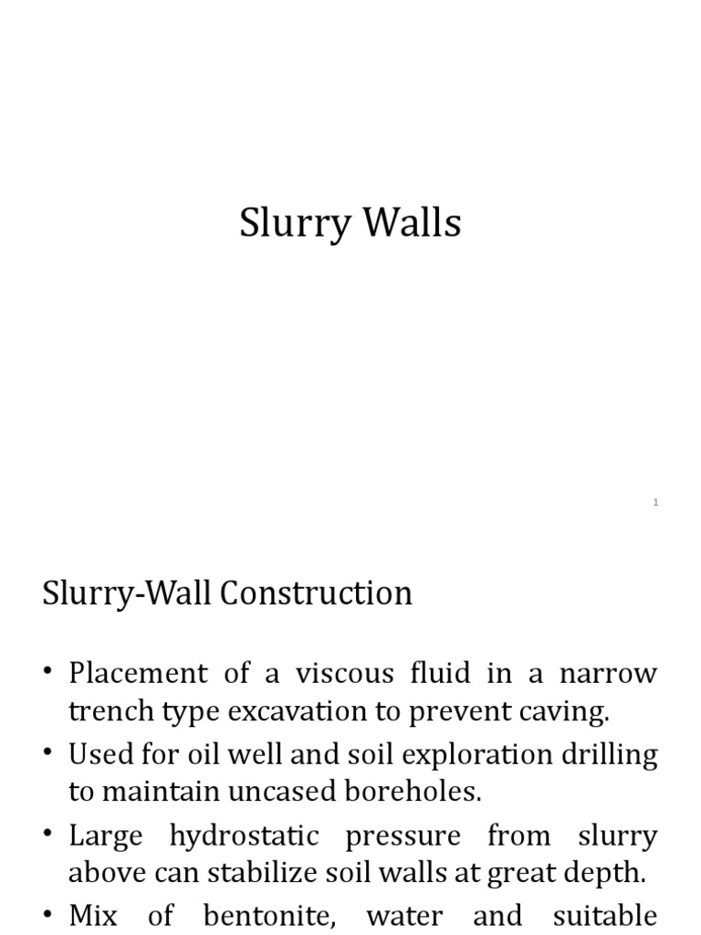 Slurry Wall | Download Free PDF | Deep Foundation | Concrete