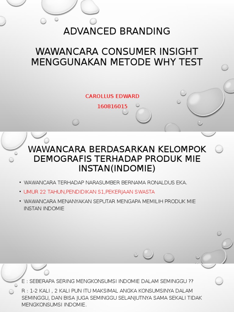 Insight Konsumen Produk Populer | PDF