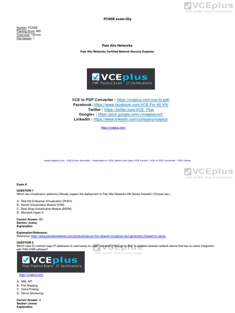 Palo-Alto-Networks Certkiller PCNSE - v2018-04-16 by - Olga - 56q PDF | PDF | Domain Name System ...