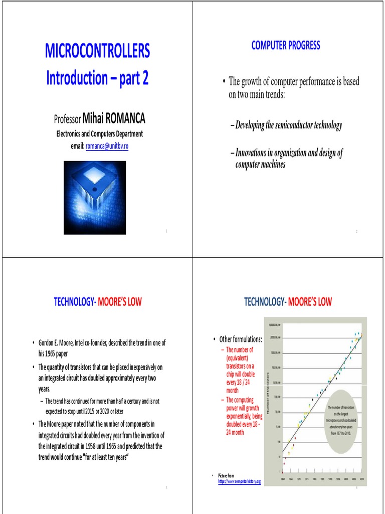 Understanding Microcontrollers and Moore's Law | PDF | Central ...