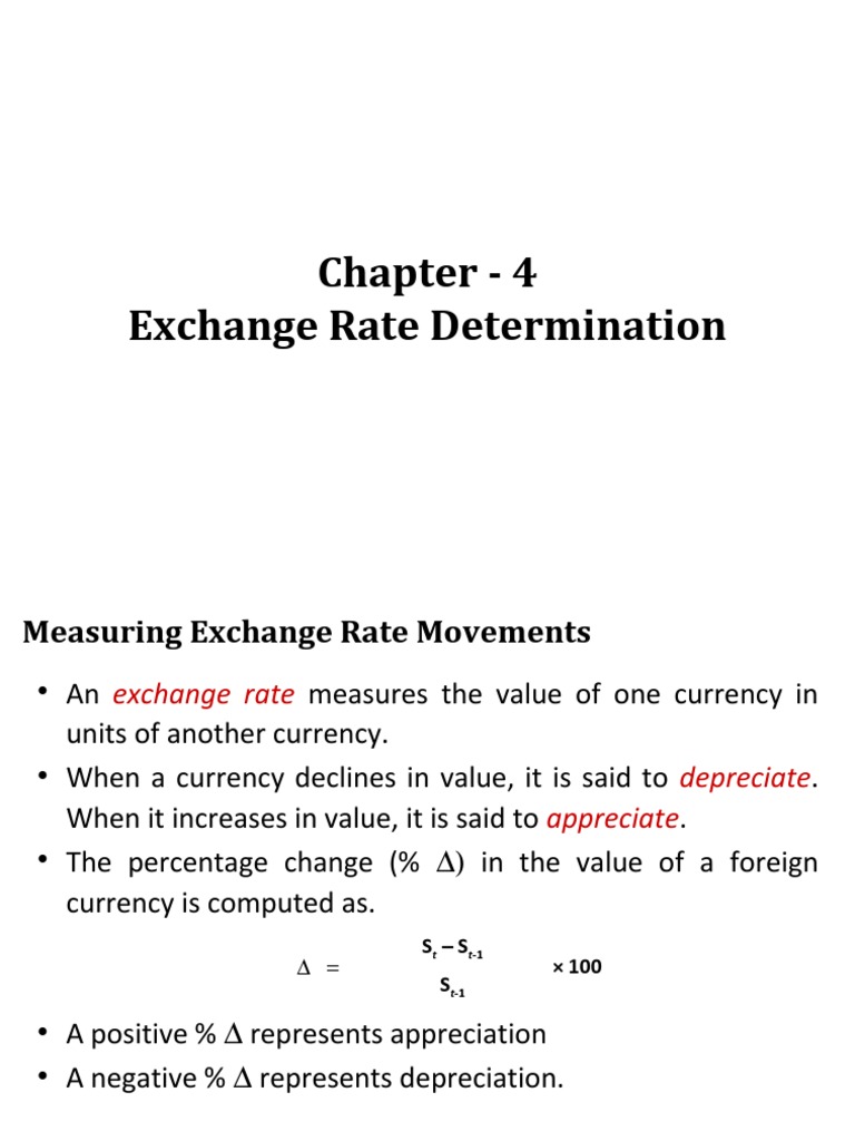 Measuring Exchange Rate Movements | PDF | Exchange Rate | Real Interest ...